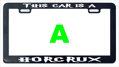 This car is a Horcrux license plate frame holder tag Potter | eBay
