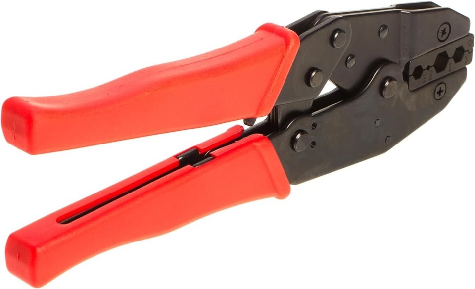 Ratchet Action Crimp Tool Coax Cable RG58 RG59 RG6 RG62 Connectors F ...
