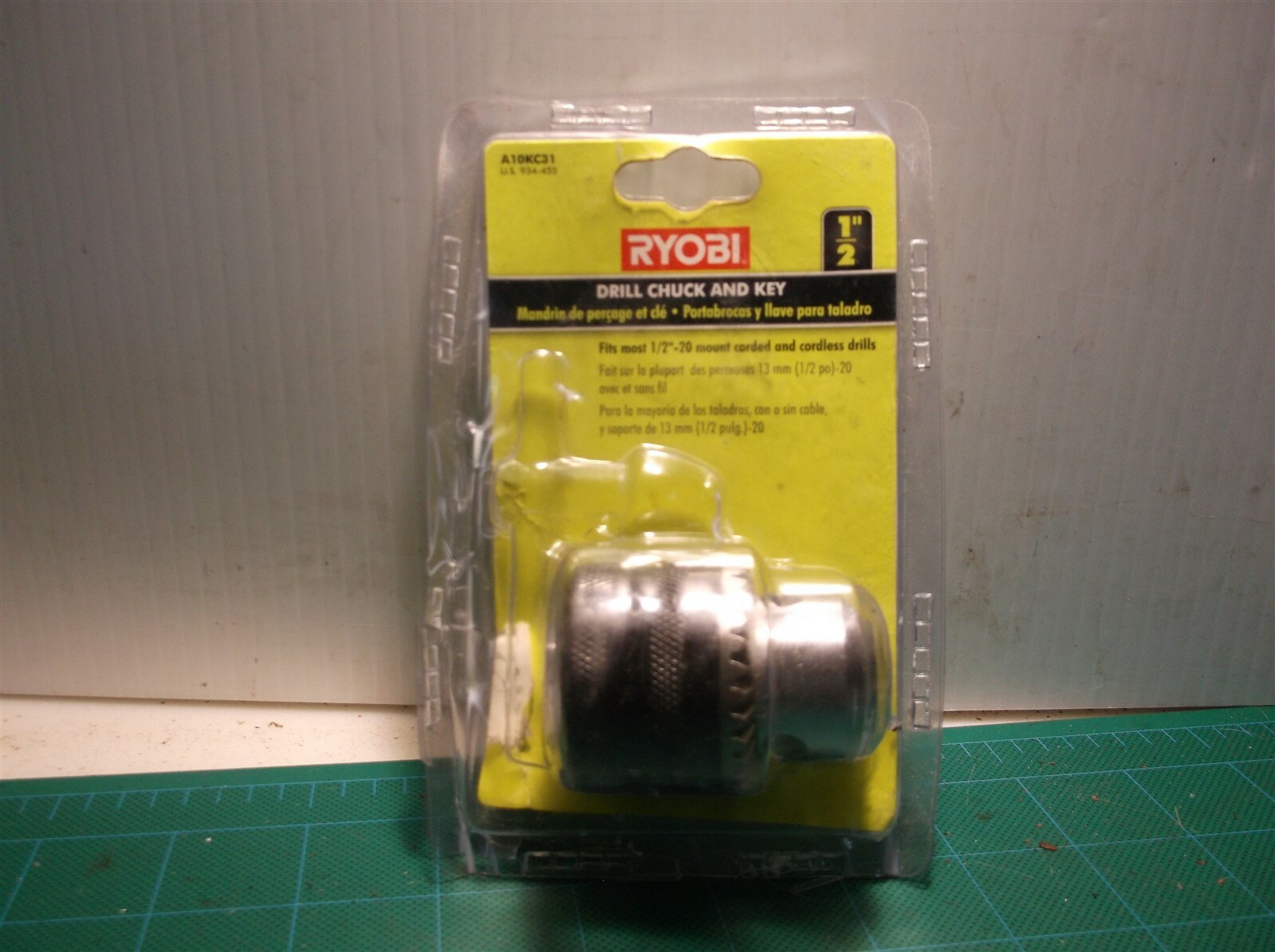 Ryobi A10KC31 1/2 Inch Drill Chuck For Corded Or Cordless Drills ...
