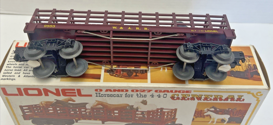 LIONEL GENERAL TRAIN O-GAUGE 6-8701 STEAM LOCOMOTIVE & TENDER & 3 CARS ...