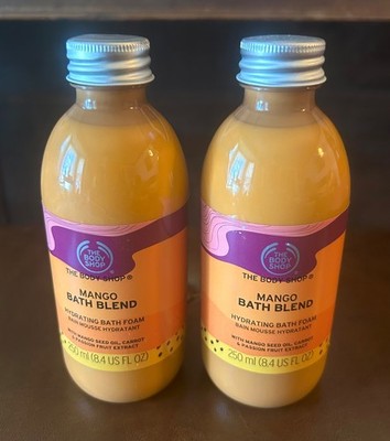 New THE BODY SHOP Mango Bath Blend 8.4 Oz 2 Bottles | eBay