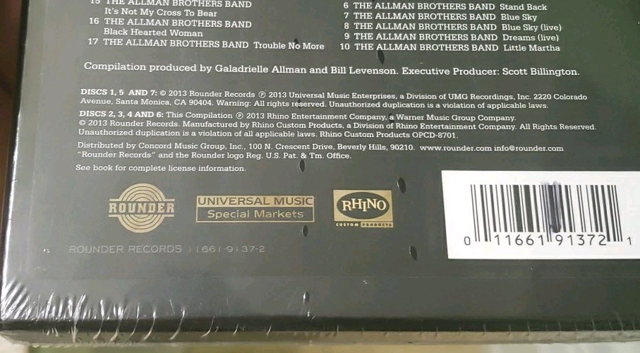 Skydog: The Duane Allman Retrospective 7 CD Box Set new unopened | eBay