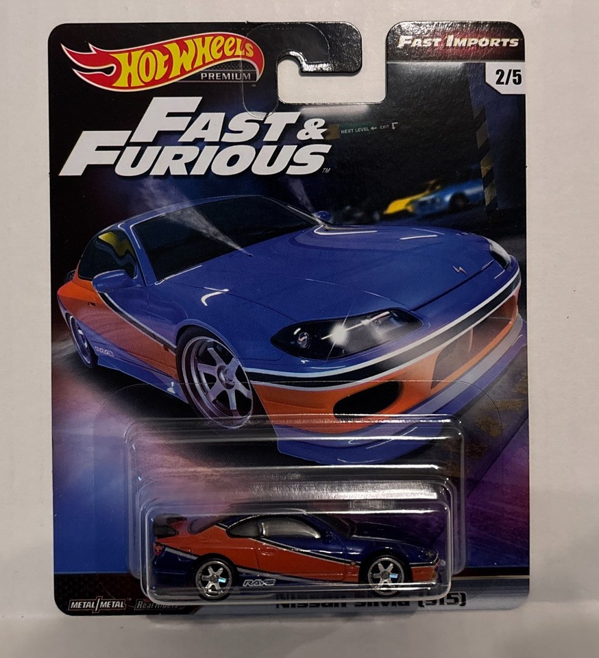 Hot Wheels Premium Fast & Furious FAST IMPORTS 5 Cars Box Set Nissan ...