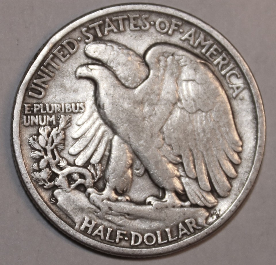 1945-S Walking Liberty Half Dollar - Extra Fine - #0322EC | eBay