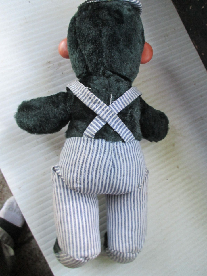 VINTAGE BLUE PLAID MR. BIM ZIPPY RUBBER FACED PLUSH MONKEY DOLL | eBay