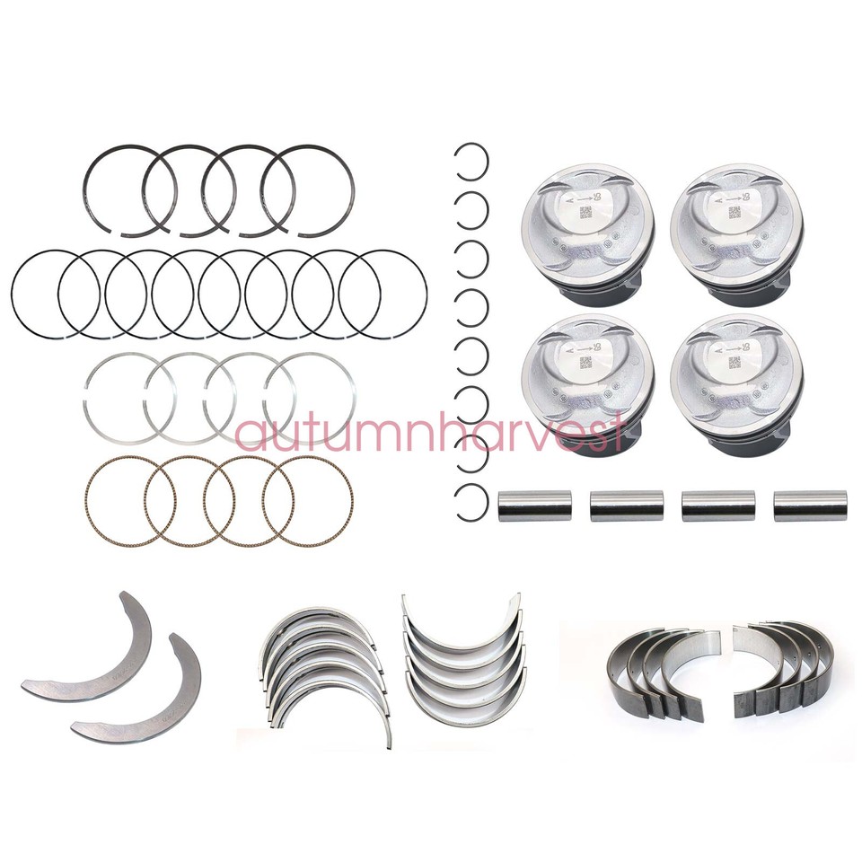 Main Rod Bearing & Piston & Rings Fits For 10-16 Hyundai Sonata Kia ...