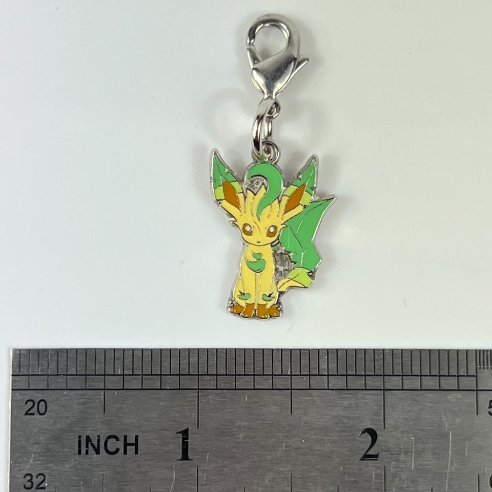 Pokemon Center Charm Key chain Metal EEVEE EVOLUTION Leafeon Leafia ...
