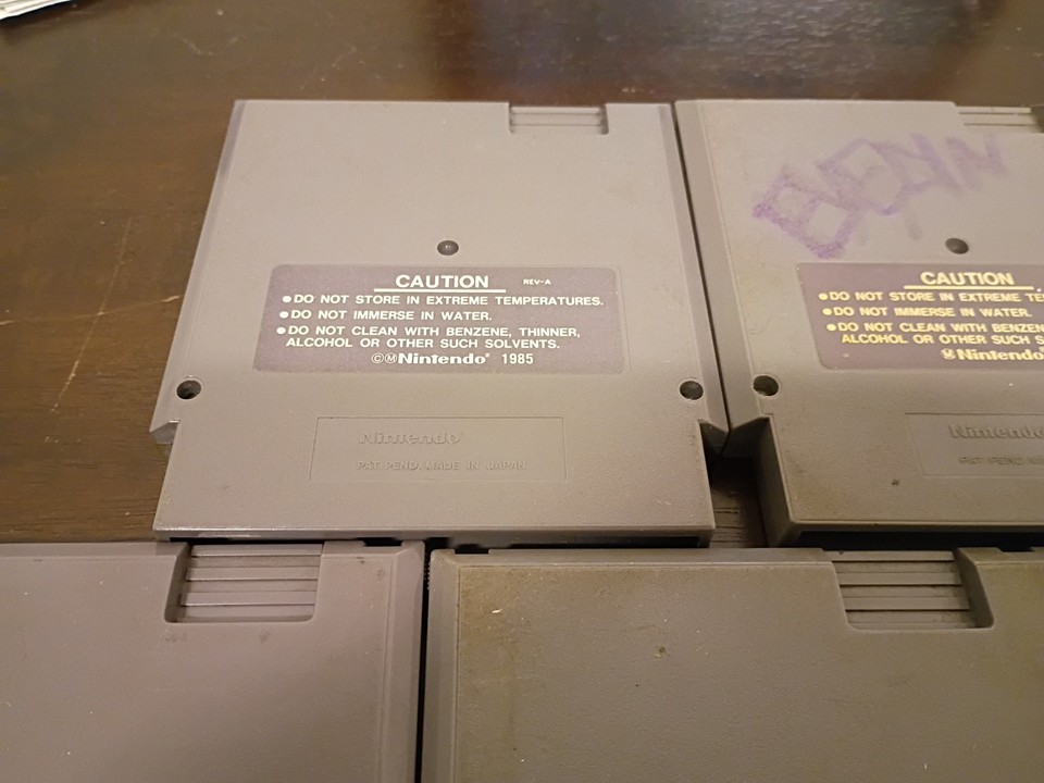 NES Game Lot 5 Super Mario Duck Hunt Tetris Rampart T C Surf designs ...