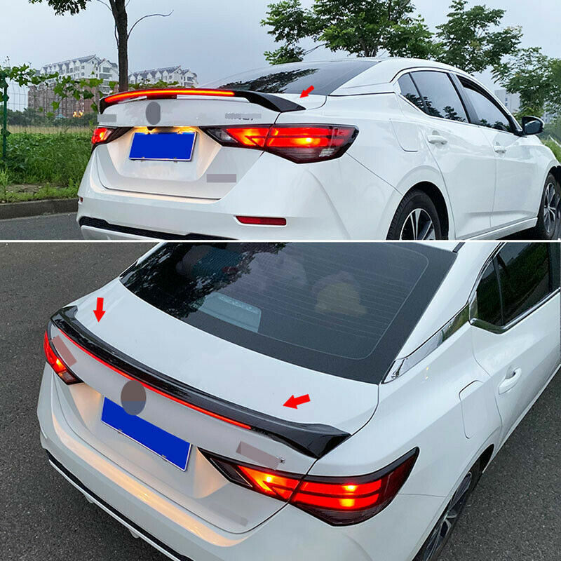 For Nissan Sylphy/Sentra 2020-2023 Black W/LED Rear Trunk Spoiler Tail ...