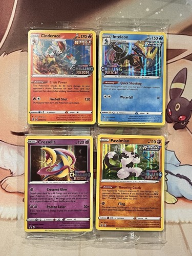 Pokemon TCG Chilling Reign Build and Battle Set of Four Sealed Decks ...