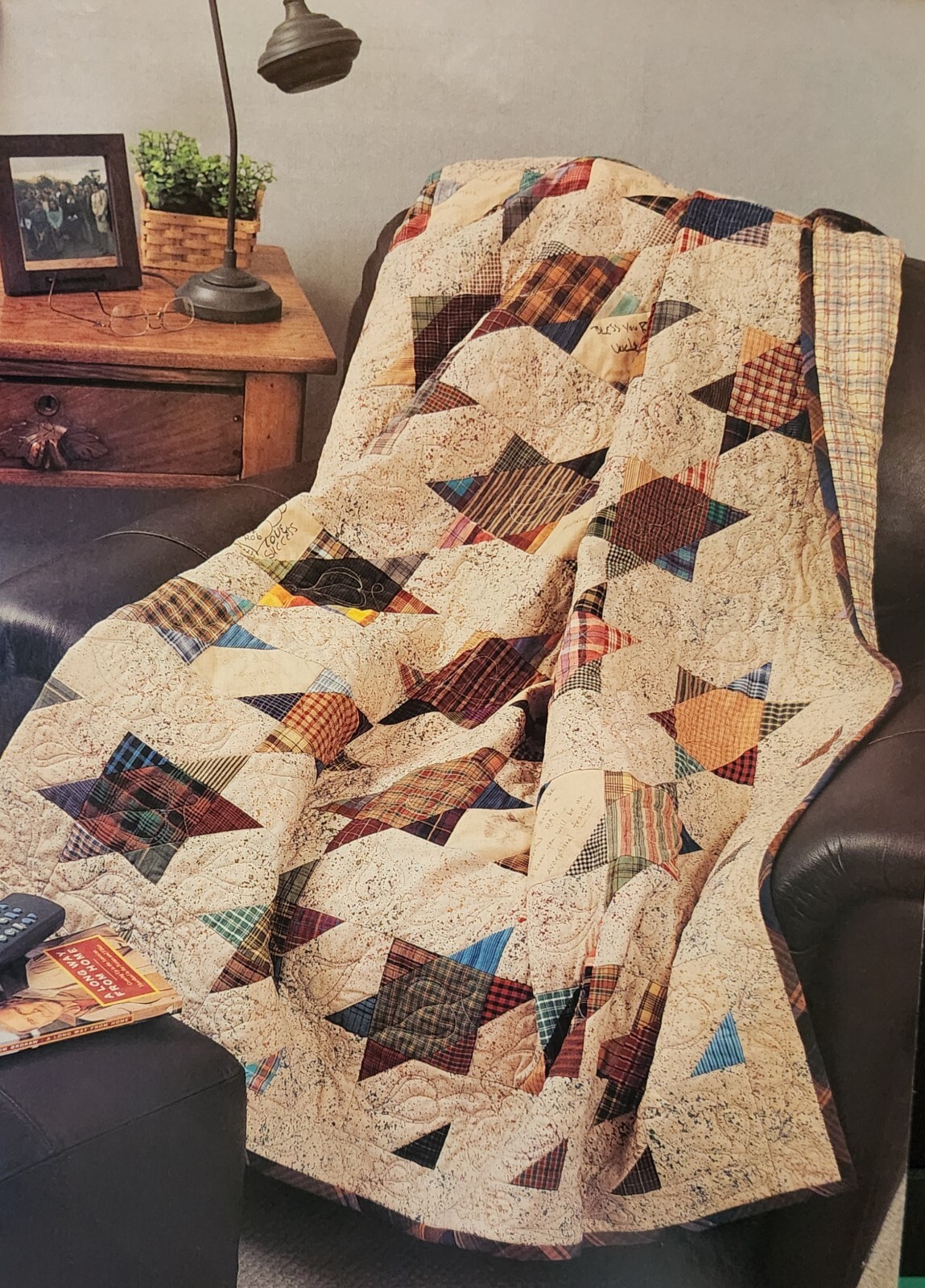 "Slanted STARS" Quilt Pattern from 2005 Magazine Easy | eBay