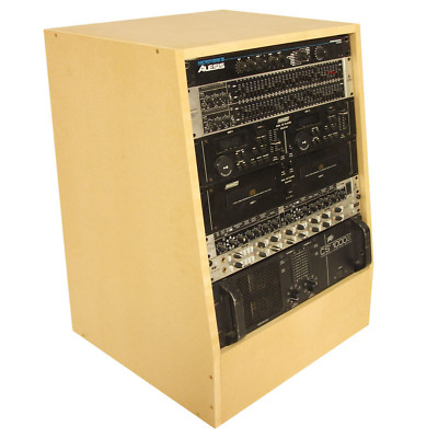 12u 19 inch Angled Rack Unit - Recording Radio Audio Studio AV Producer ...