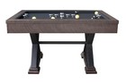SLATE BUMPER POOL GAME TABLE in BLACK OAK - THE WEATHERED BY BERNER ...