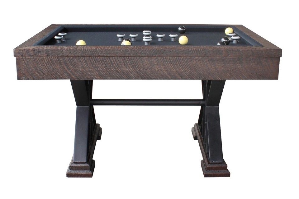 SLATE BUMPER POOL GAME TABLE in BLACK OAK - THE WEATHERED BY BERNER ...
