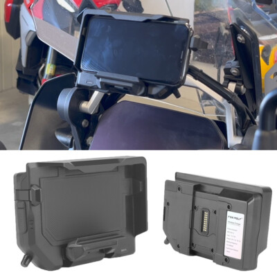 For BMW R1200GS R1250GS ADV Wireless Charge GPS Mobile Phone Navigation ...