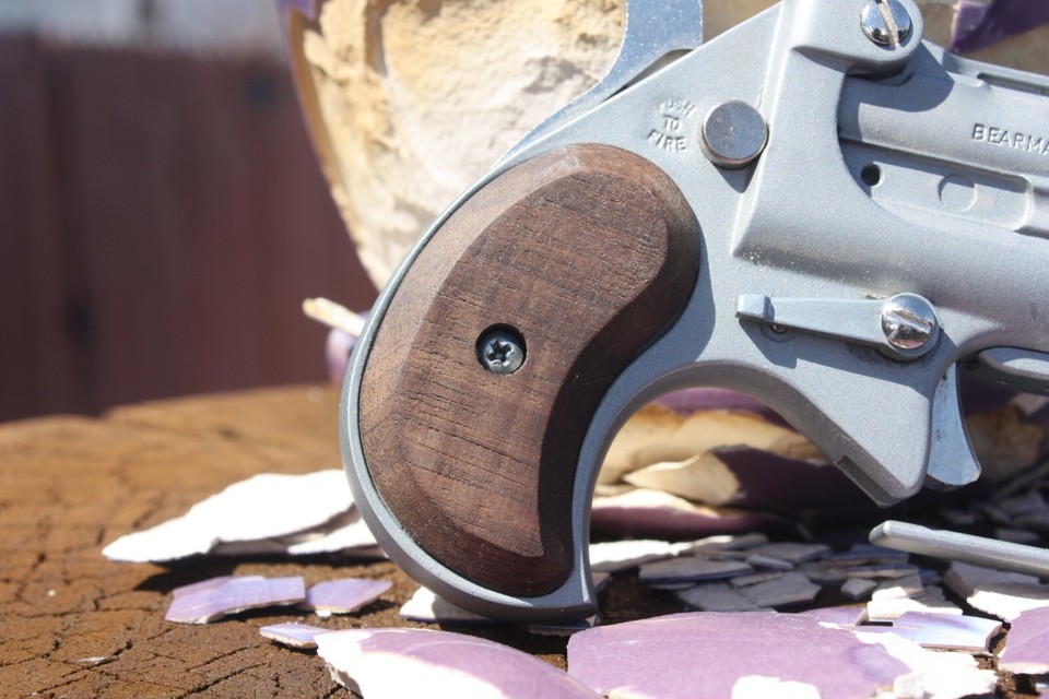 derringer grips Bearman Big Bore Cobra black walnut Wood 9MM 38SPL ...