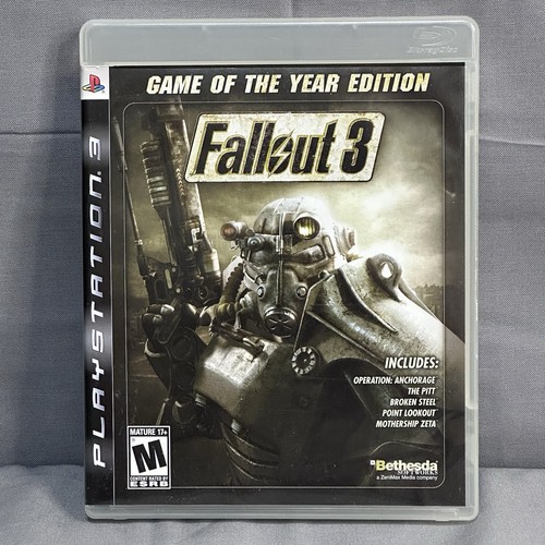 PS3 Fallout 3 GOTY Edition Complete Game CIB Black Label Tested | eBay