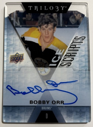 2016 UPPER DECK TRILOGY #IS-BO Bobby Orr ICE SCRIPTS AUTO | eBay