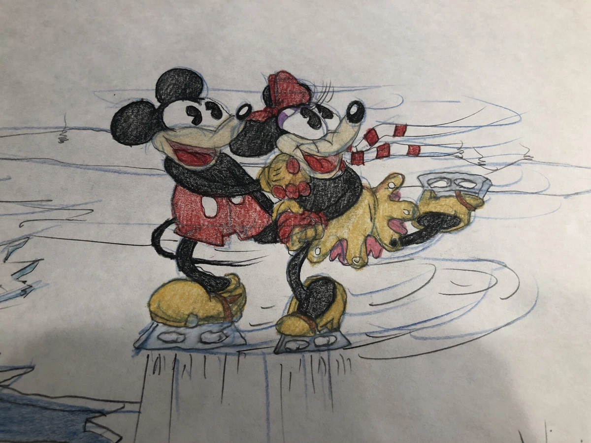 Mickey And Minnie Mouse Drawing