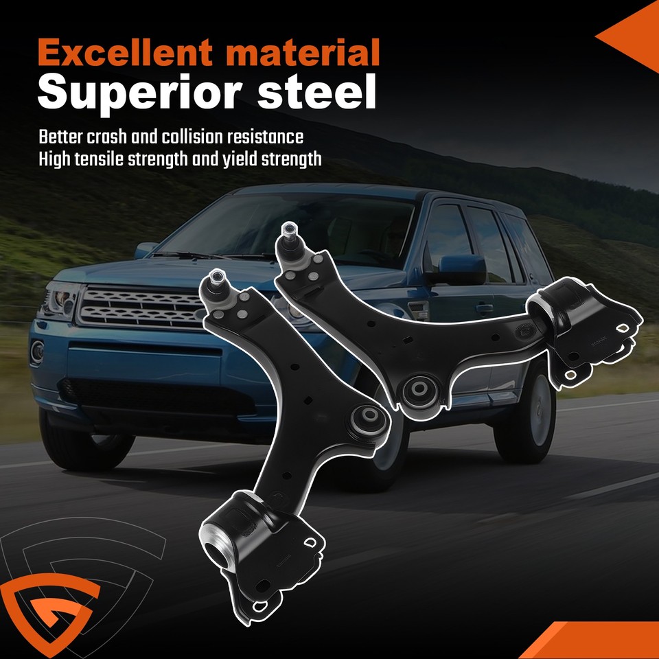 2PC Front Lower Suspension Arm Wishbone Kit for Land Rover Freelander 2 ...