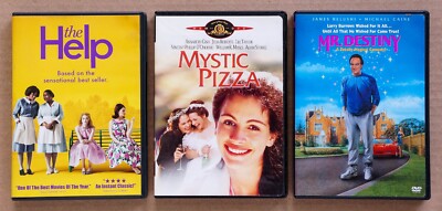 The Help, Mystic Pizza, Mr. Destiny DVD Lot, Julia Roberts, Emma Stone ...