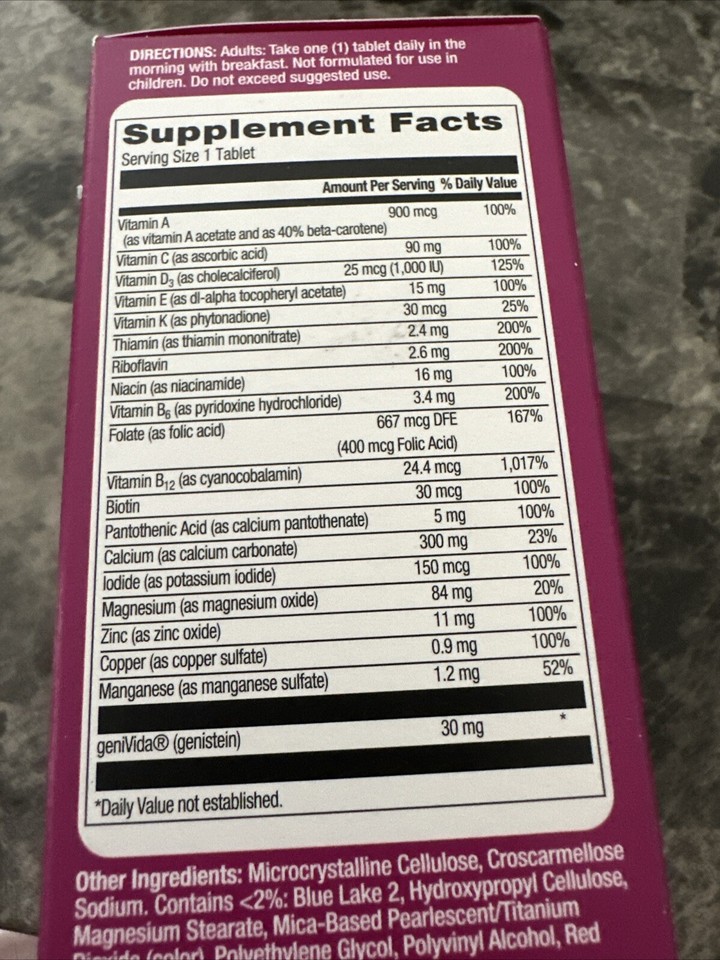 NEW Centrum Complete Multivitamin Supplement Support Menopause Tablets 30 Count | eBay