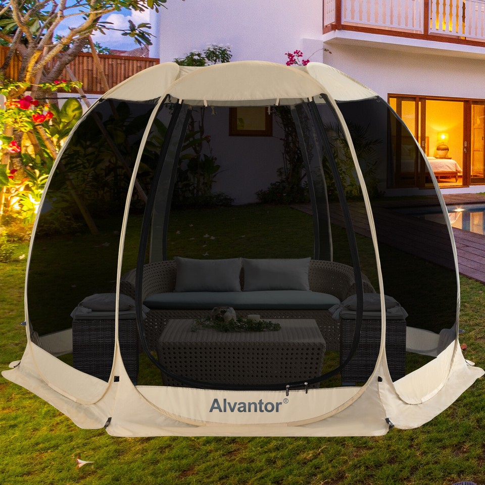 Alvantor Pop Up Screen Tent Camping Screen Room Shade Canopy Mosquito ...