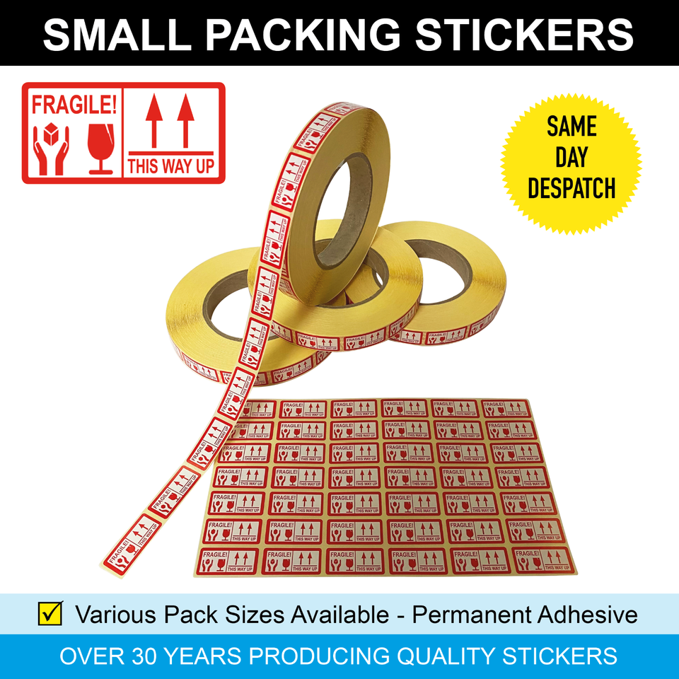 URGENT Live Creatures - Small Red Packing Stickers - Sticky Labels ...