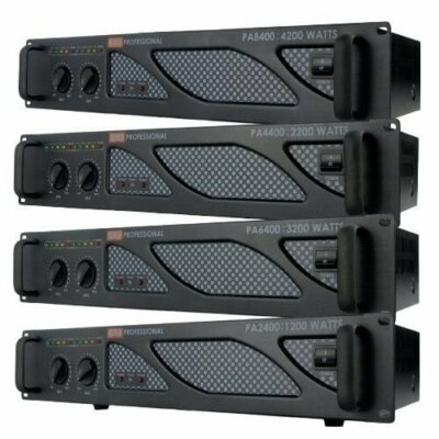 EMB Pro PA2400 1200W 2 Channel Power DJ Amplifier 2U Rack Mount Amp ...