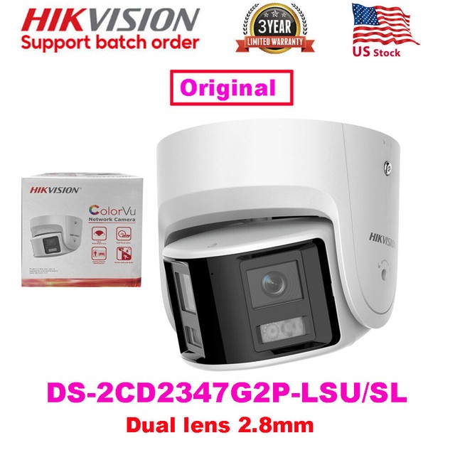 Hikvision Panoramic ColorVu 4MP DS-2CD2347G2P-LSU/SL IP Camera Dual ...