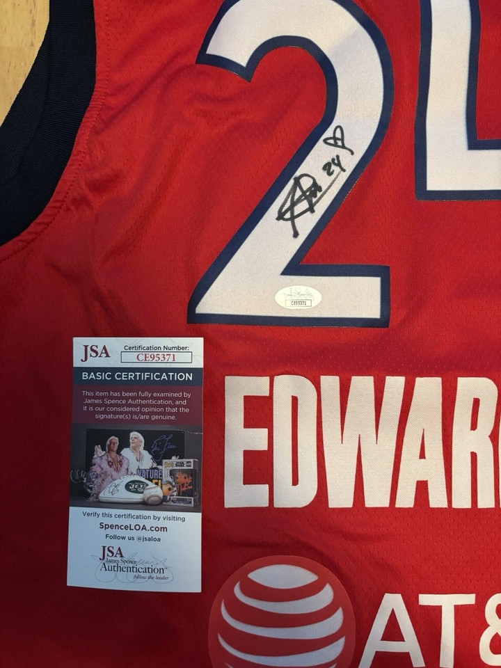 Aaliyah Edwards Signed/ Autographed Washington Mystics Jersey JSA Coa ...
