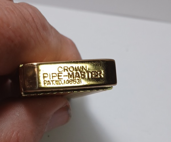 Crown Pipe-Master Gold Tone Unfired Squeezer Pocket Lighter JGBx26 | eBay