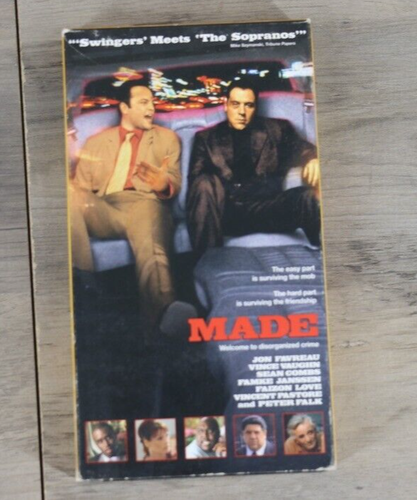 VINTAGE Made VHS Tape Movie Jon Favreau Vince Vaughn Sean Combs Famke ...