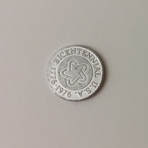Bicentennial USA 1776-1976 One Bicent Aluminium Souvenir Coin Token ...