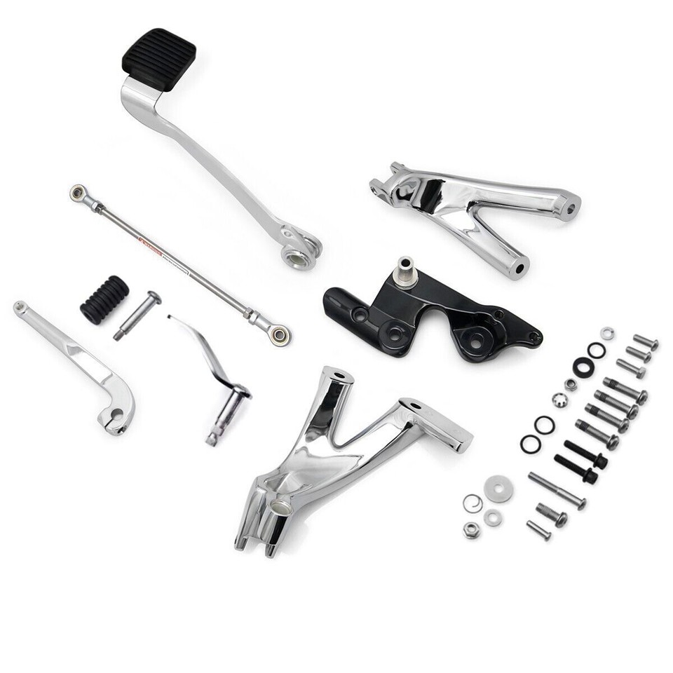Chrome Forward Controls For Harley Softail Forward Foot controls Low ...