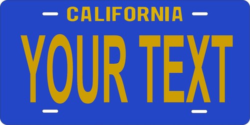 California 1969-79 License Plate Personalized Custom Auto Bike ...