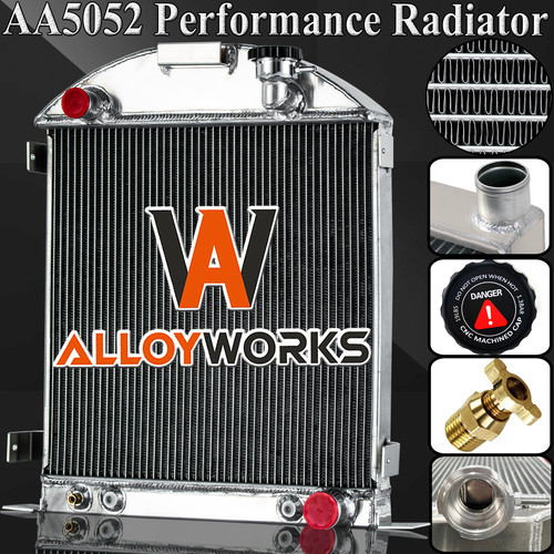 3-Rows Aluminum Radiator For 1928 1929 Ford Model A Chevy Engine ...