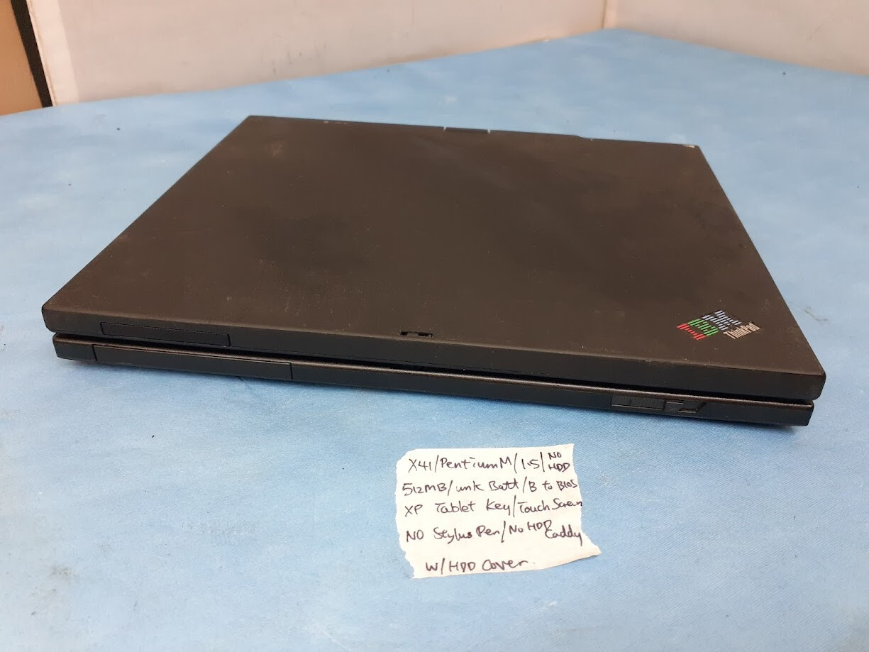 Vintage IBM X41 Type 1866 ThinkPad Laptop BOOT Pentium M 1.5Ghz 512MB ...
