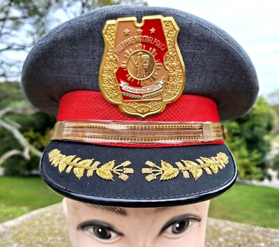 PHILIPPINE NATIONAL POLICE SUPERIOR OFFICER OBSOLETE CAP HAT 1991 ...