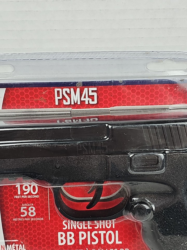Crosman PSM45 Spring-powered Full Metal Compact Single Shot BB Air ...