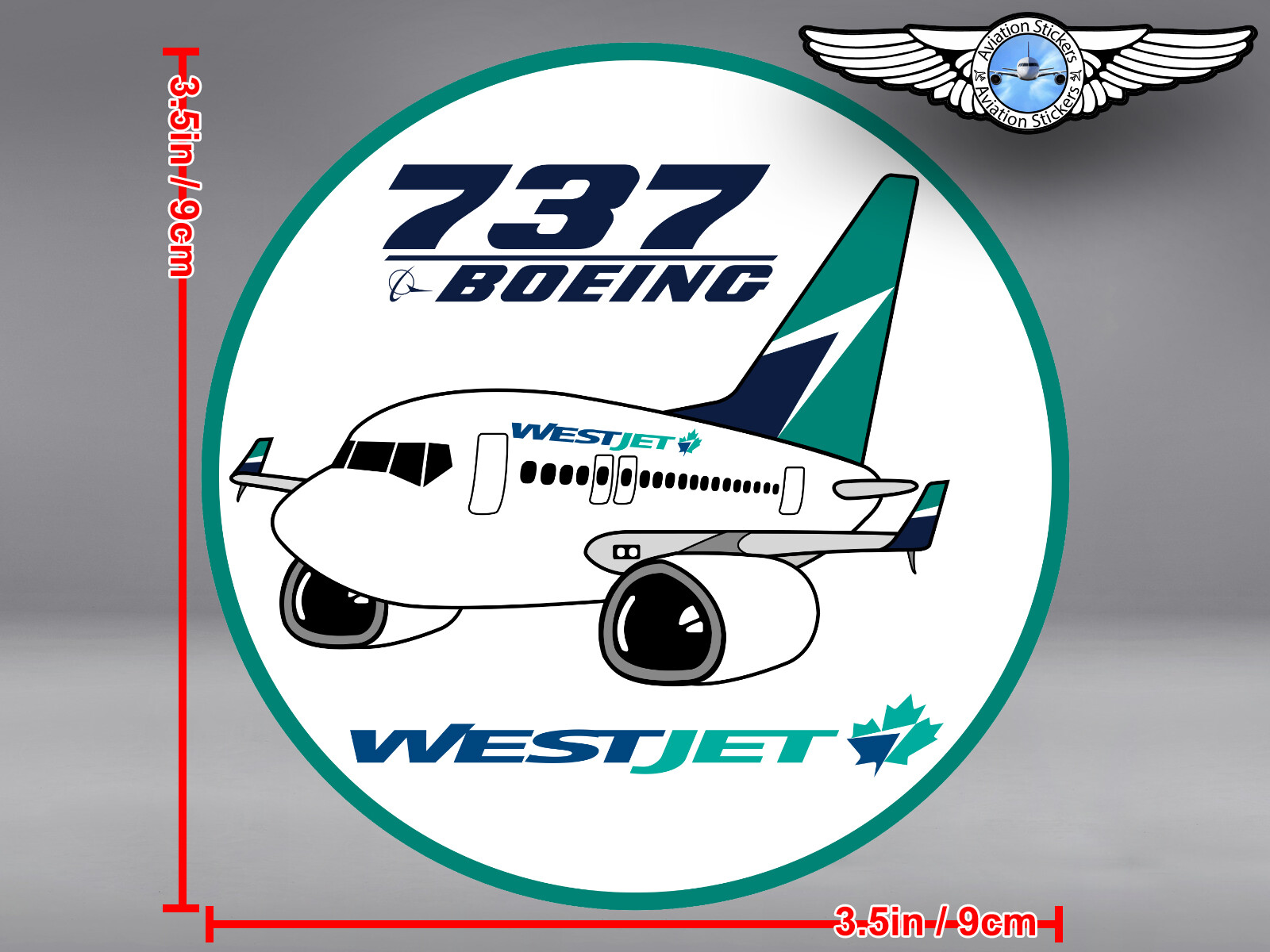 WESTJET WEST JET PUDGY BOEING B 737 B737 DECAL / STICKER | eBay