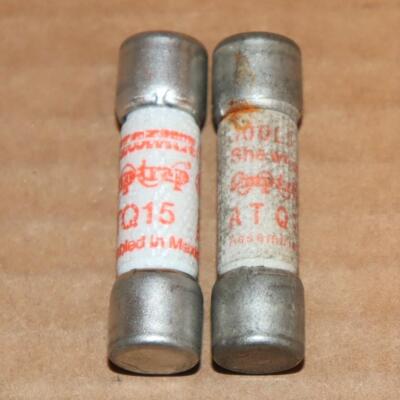 One Lot of 2 Gould Shawmut Amp Trap ATQ15 15 Amp Fuses | eBay