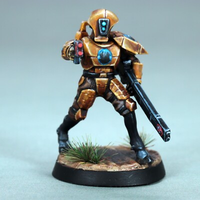 Painted warhammer 40k Miniature Tau Fire Caste Warrior Strike Pulse ...
