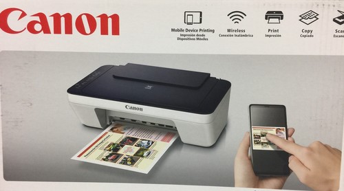 New Canon 3722 (3522) Wireless Printer-Copy-Scan-5x5 Photo-On Sale-Back ...