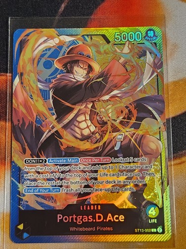 Portgas.D.Ace - ST13-002 - Leader - Foil - NM - English - One Piece ...