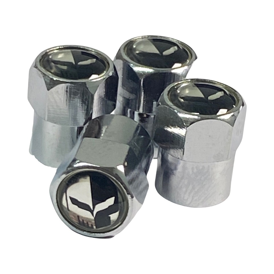 Corvette Valve Stem caps Rally wheels hub trim center spinners rims ...