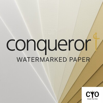 Conqueror A4 Watermarked Paper Diamond White High White Laid Wove 90 ...