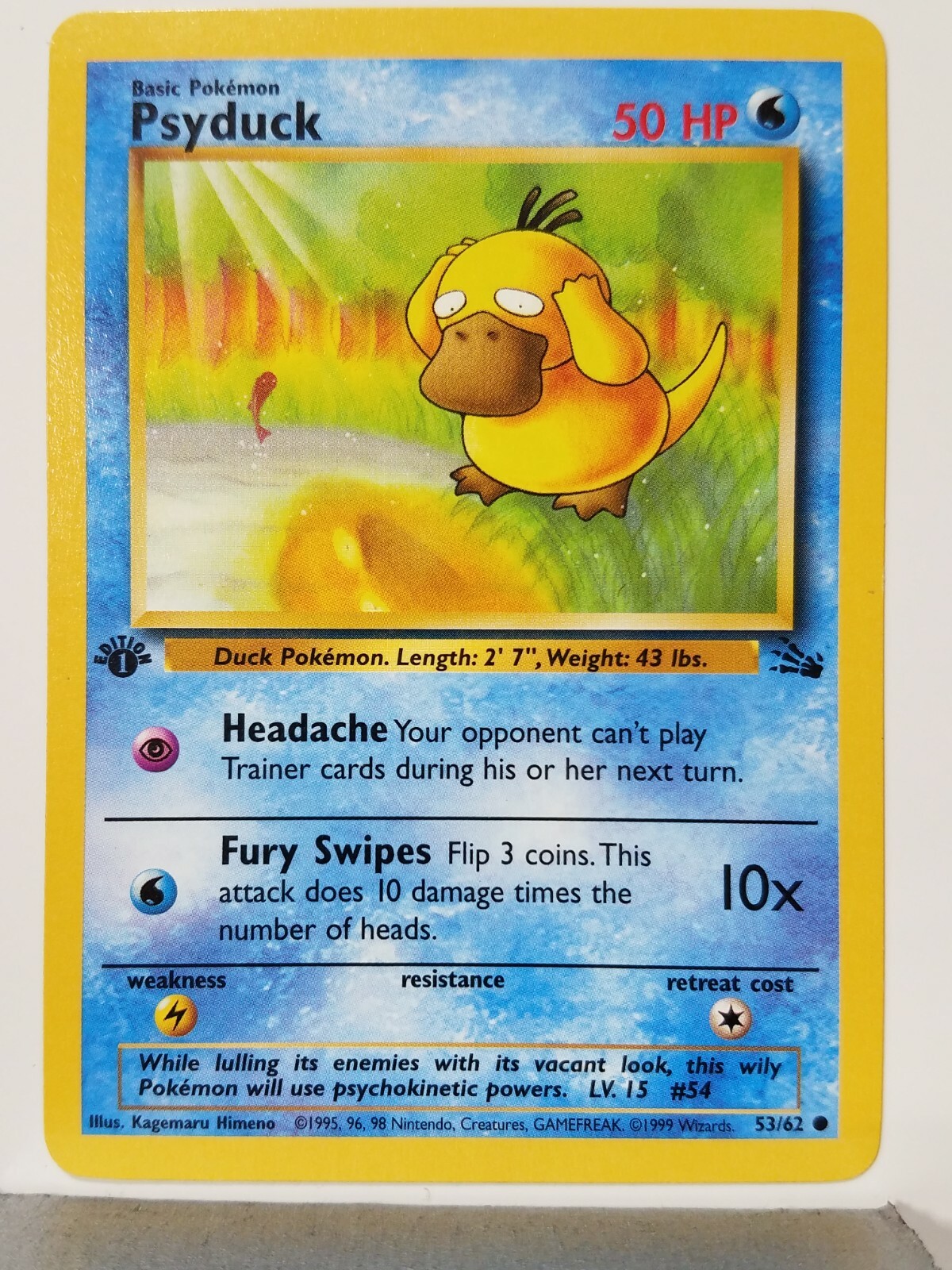 Psyduck Pokemon Card