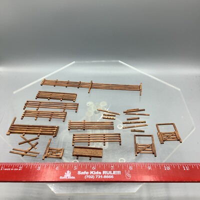 HO-Scale Wood Fence, Gates & Beams | eBay