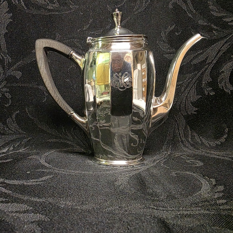 Sterling Silver 3 Piece Tea Set RW&S Reed, Wade & Smith Monogram | eBay